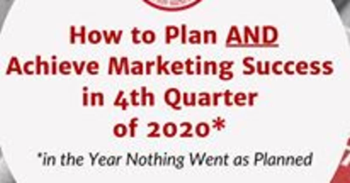 Can you believe 4th Quarter 2020 starts in just 2 days! For all you ...