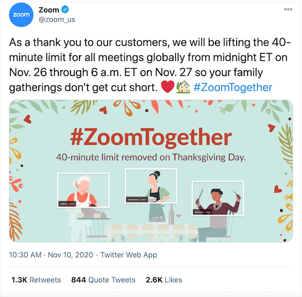 Zoom’s Making it Easier Than Ever to Spend Thanksgiving With Your ...